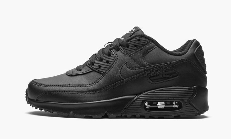 Buty Nike Air Max 90 LTR (GS) (CD6864-001) BLACK/BLACK-WHITE | Obuwie ...